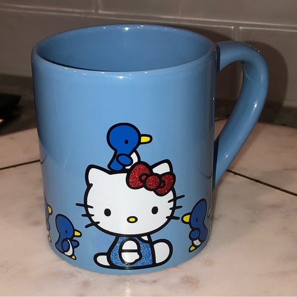 Hello Kitty | Dining | Nwt Hello Kitty Sanrio Blue Ducks Glitter ...